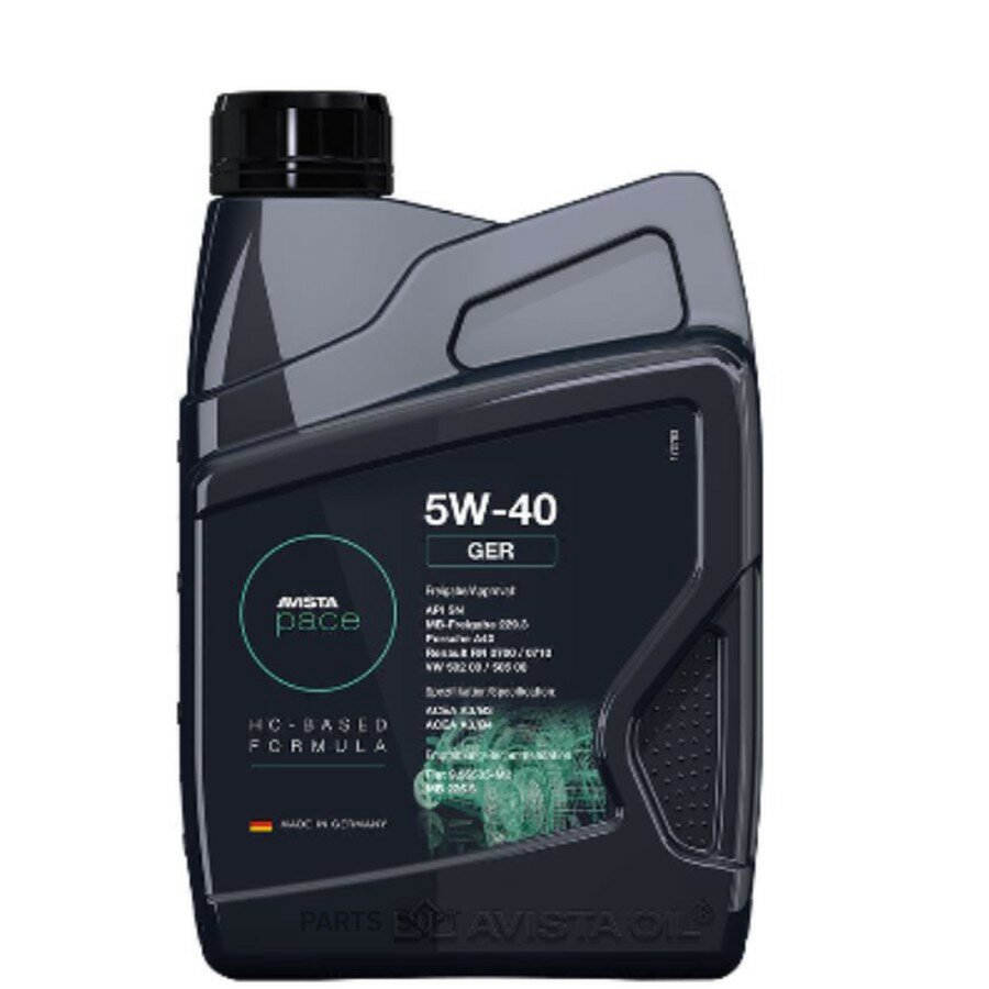 AVISTA PACE GER SAE 5W-40 1л от официального дистрибьютора, AVISTA, артикул 150815
