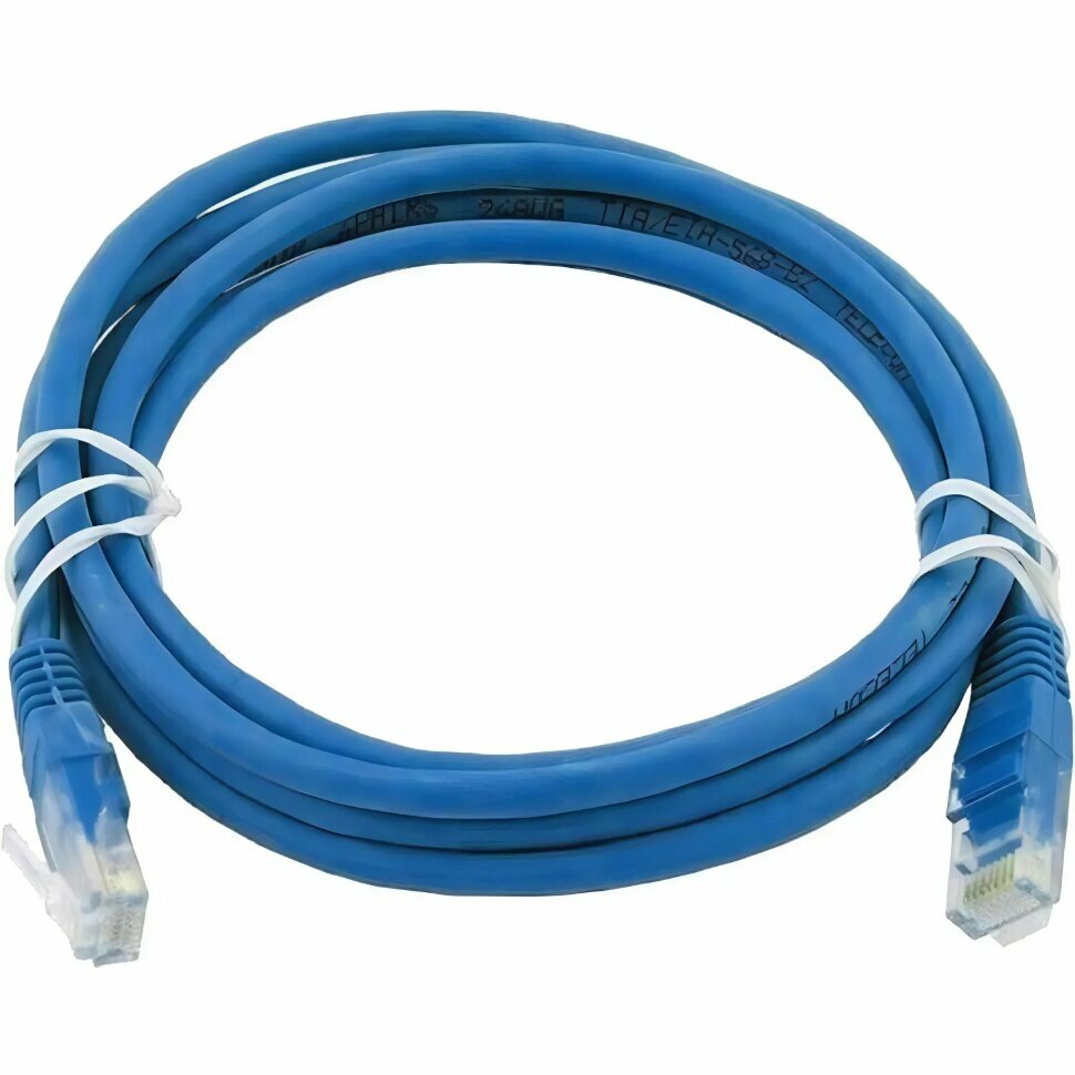 Патч-корд ExeGate UTP-RJ45-RJ45-C6-2M-BL, cat.6, 2м, синий 
