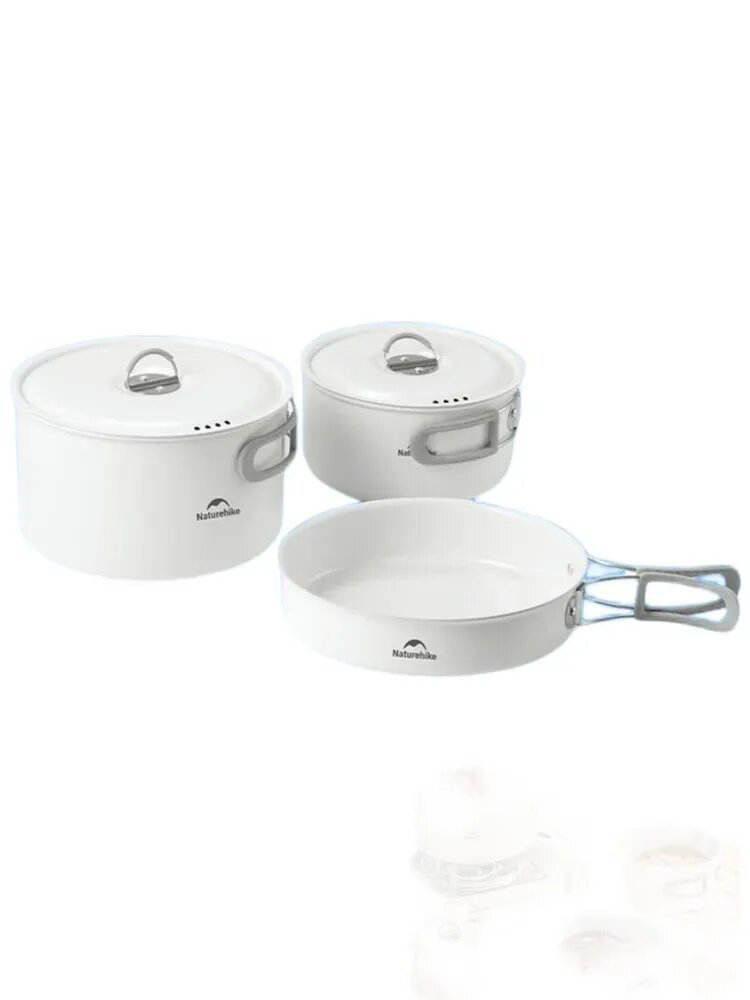 Naturehike CNK2450CF013 Керамическая посуда набор для готовки легко мыть долговечное покрытие