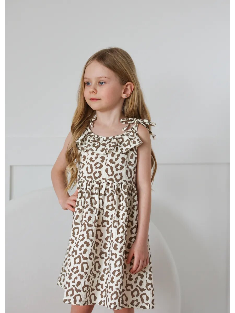 Бант на заколке Leli Dress, для девочки, муслиновый, 16х20 см, 1 шт — фото 1
