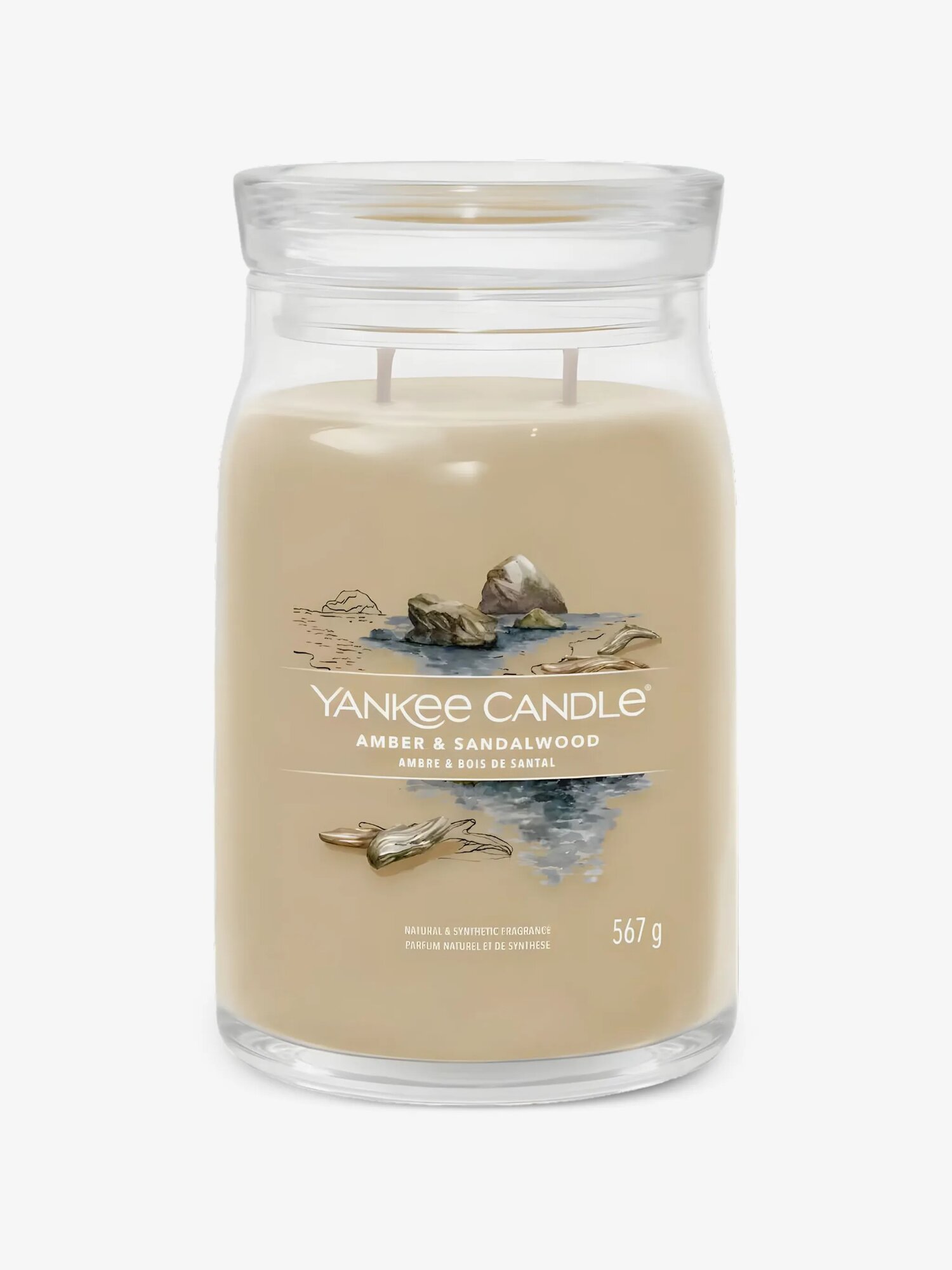 Большая свеча Amber and Sandalwood, OneSize , Brown