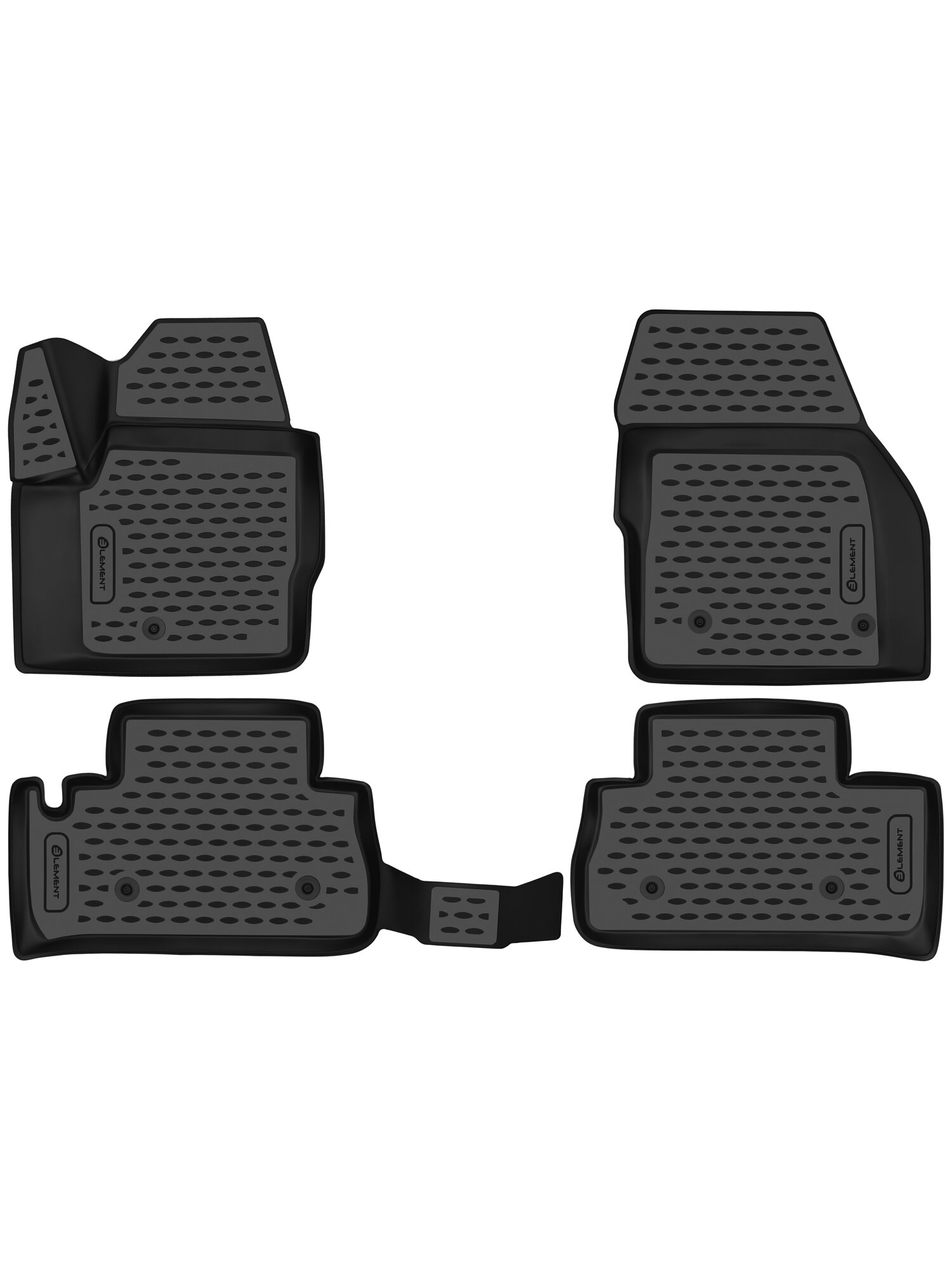 Коврики 3D в салон LAND ROVER Freelander 2, 2013-, 4 шт. (полиуретан) / Ленд Ровер Фриландер