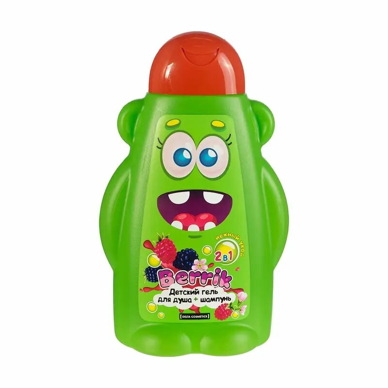 Детский гель-шампунь, с яркой упаковкой в виде забавного персонажа 450 мл