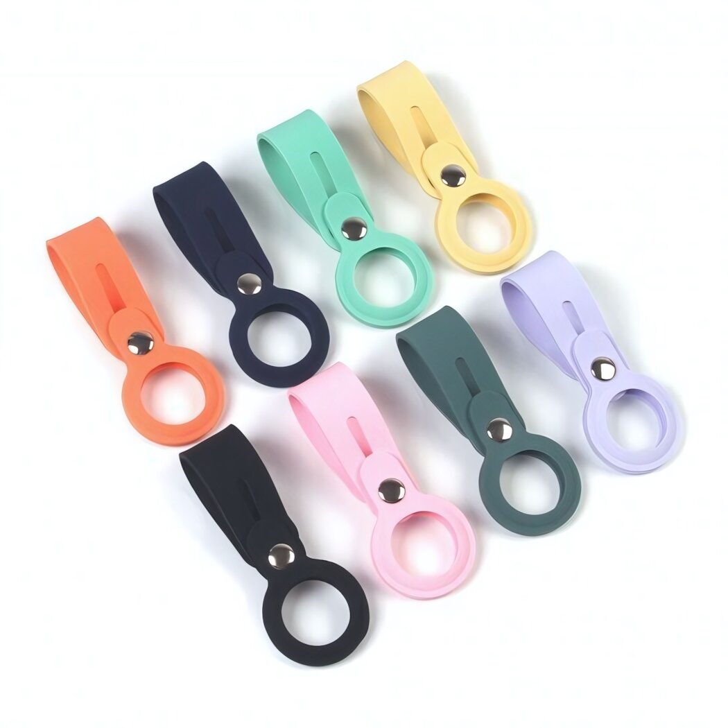 Чехол для Airtag силиконовый, цвета в ассортименте, надежная фиксация