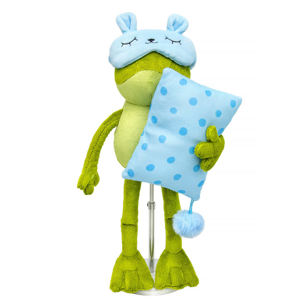 Игрушка мягкая BUDI BASA Мы — Кваковские "Лягушка Жорик Кваковский с аксессуар. для сна", размер 16 см