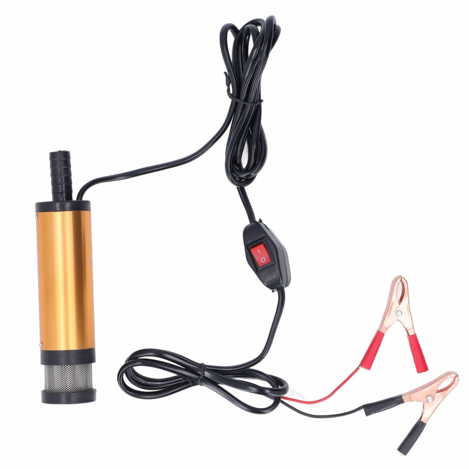 Электрический мини-портативный масляный насос с фильтром для перекачки воды, топлива, дизельного топлива, постоянный ток 12 В, 38 мм