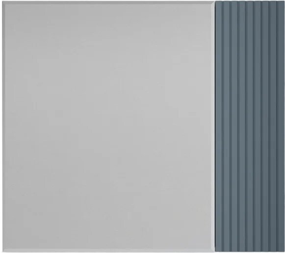 Зеркало-шкаф Style Line Стокгольм 80 80 см, серое, в современном стиле, зеркало настенное в ванную