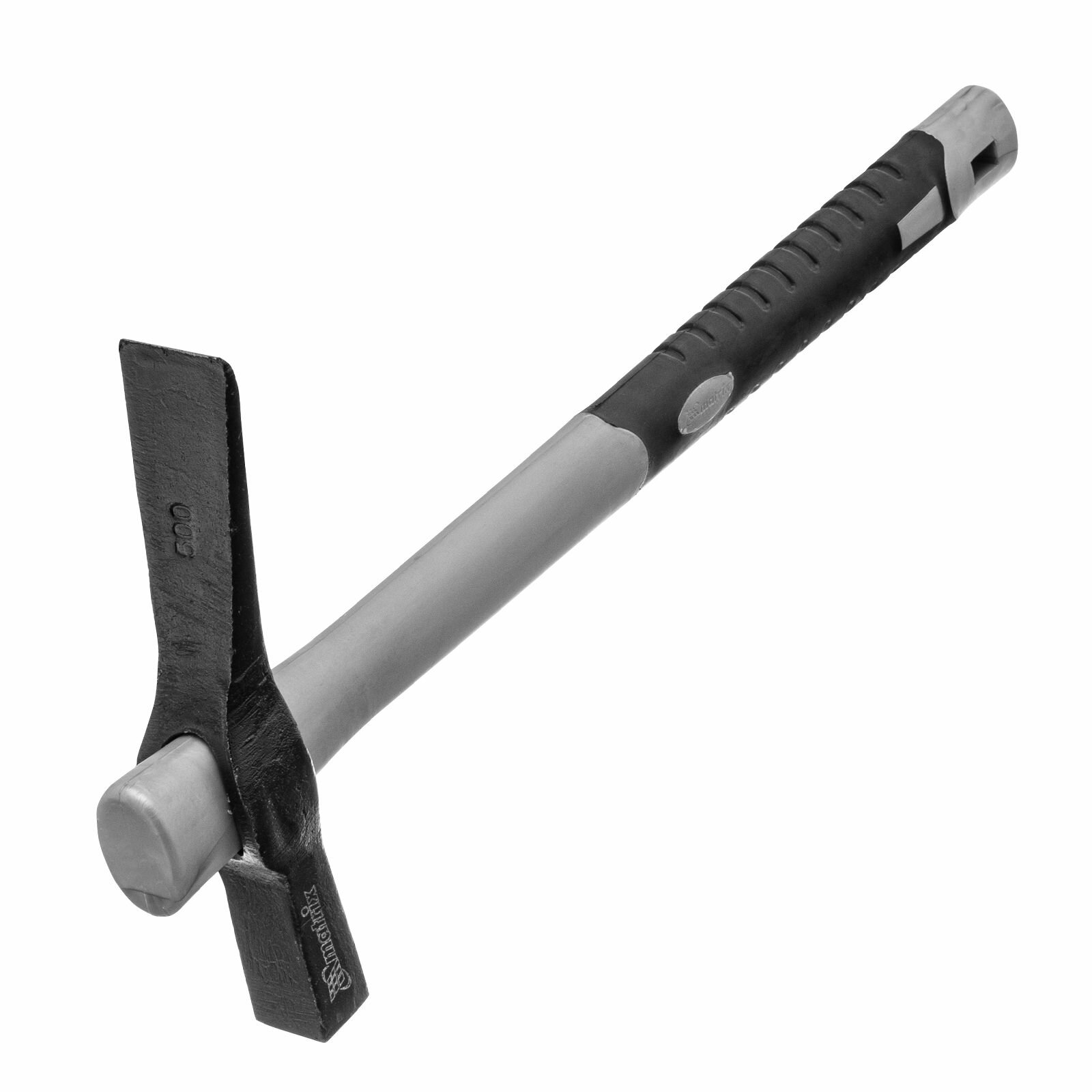 Кирка-молоток MATRIX печника и каменщика 500 г, фибергласовая обрезиненная рукоятка 385 мм (21824)