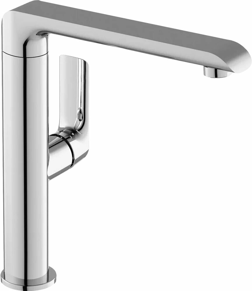 Смеситель для раковины Ravak Flat X070125 хром, глянцевый, кран для ванной в раковину, из латуни, рычажный, с керамическим картриджем