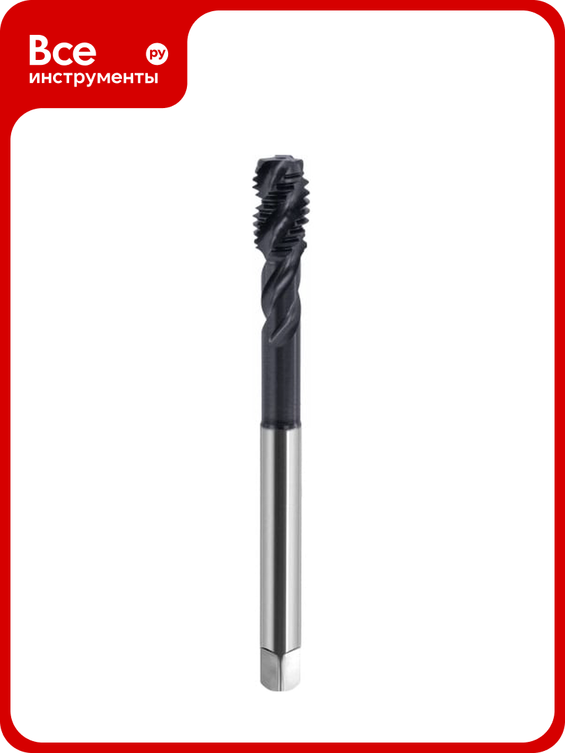 Метчик SOVIS машинный М20x1,0 HSSE 6H DIN 374-C TiAlN 900 с винт. канав. /121241-0203/ 26042, Tialn группы применения