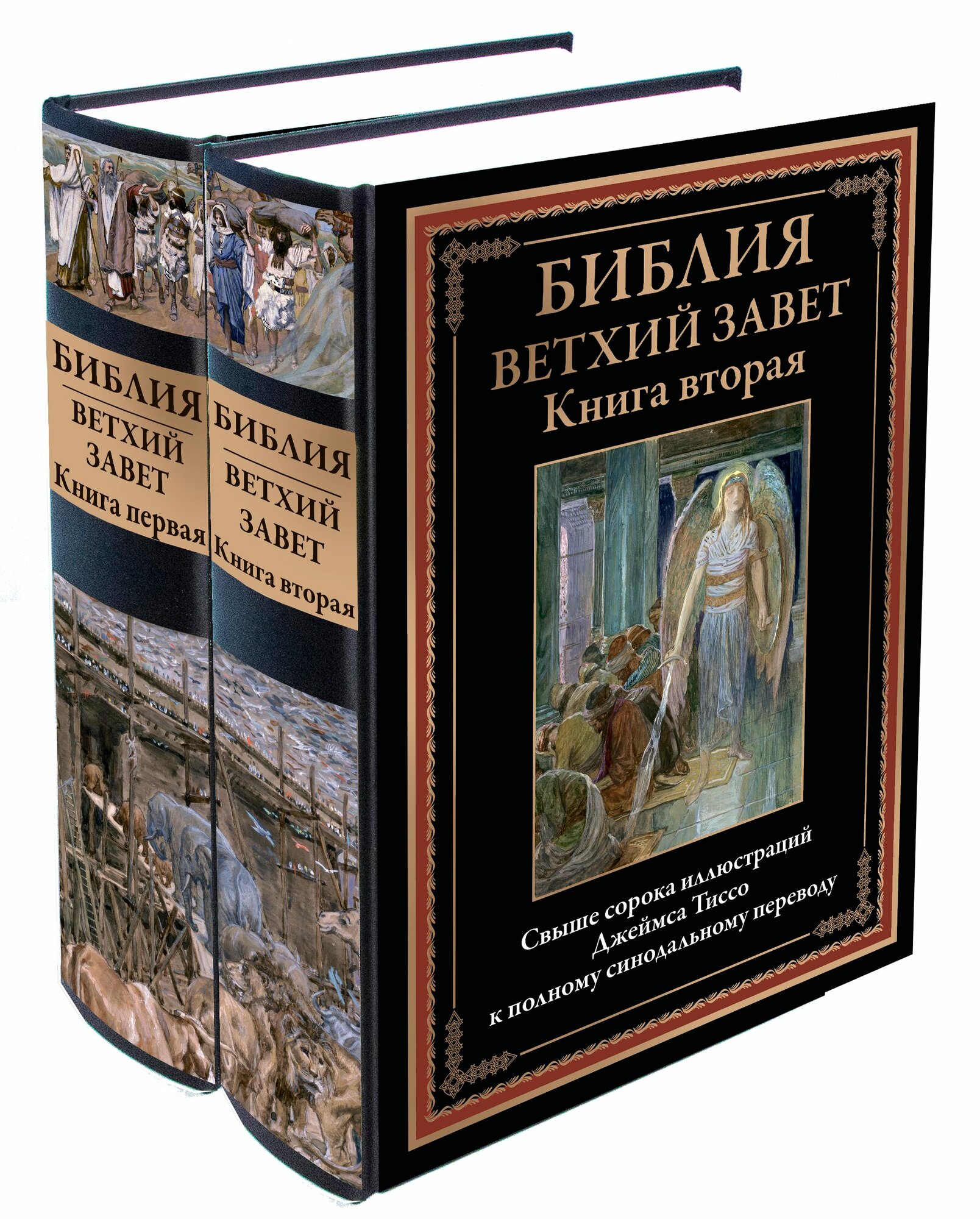 Библия Ветхий Завет. Книга первая и вторая БМЛ. Свыше 387 иллюстраций Джеймса Тиссо к полному синодальному переводу