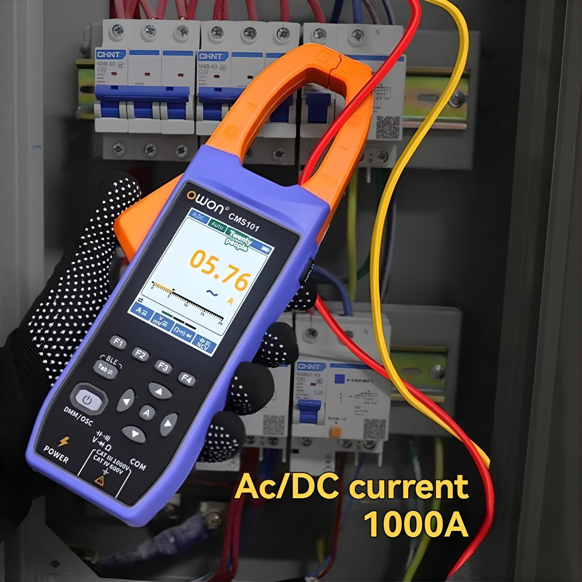 CMS101 1000A токовые клещи амперметр цифровой осциллограф