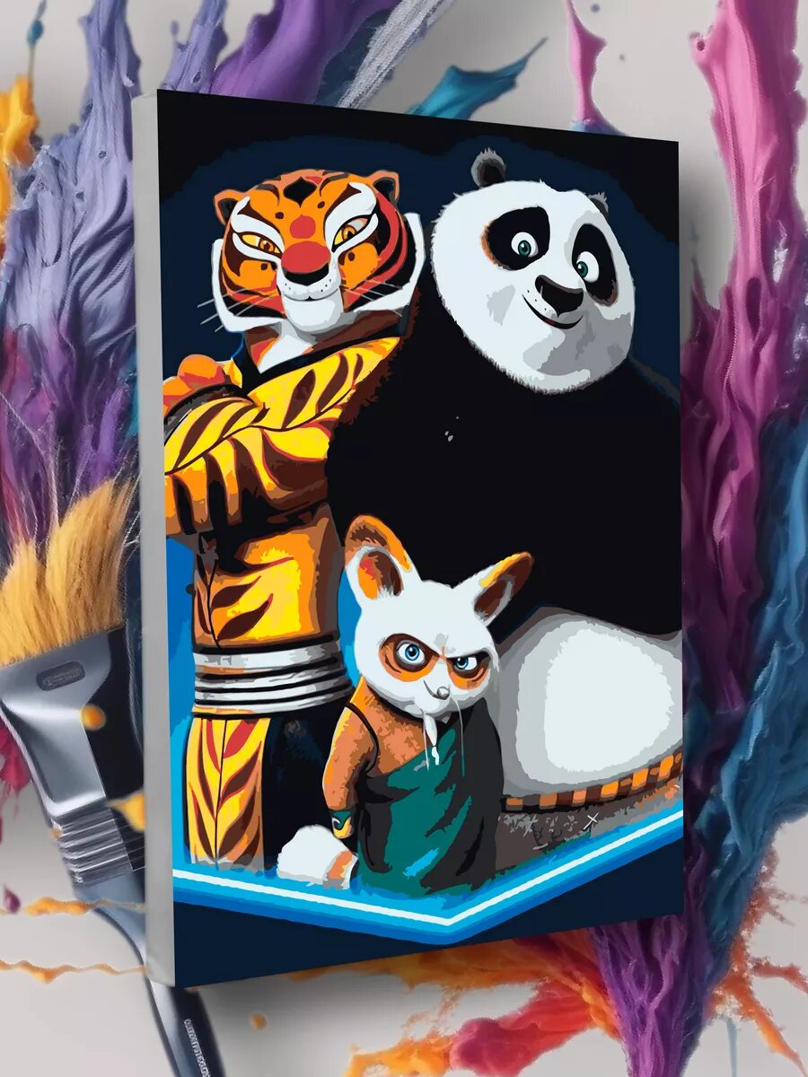 Картина по номерам Панда