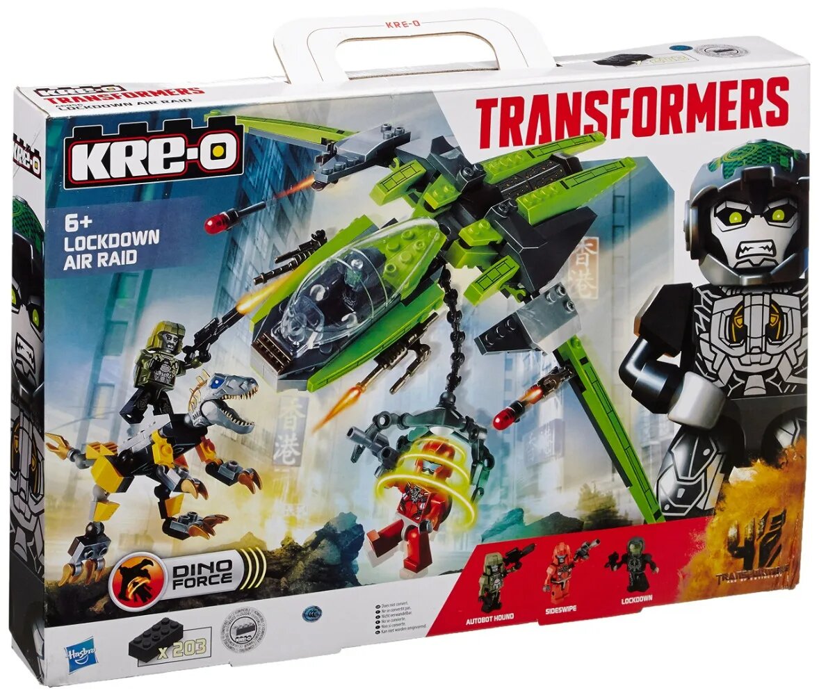 Трансформеры Hasbro Kre-o Dino Force Lockdown Air Raid, Lockdown Air Raid, Унисекс