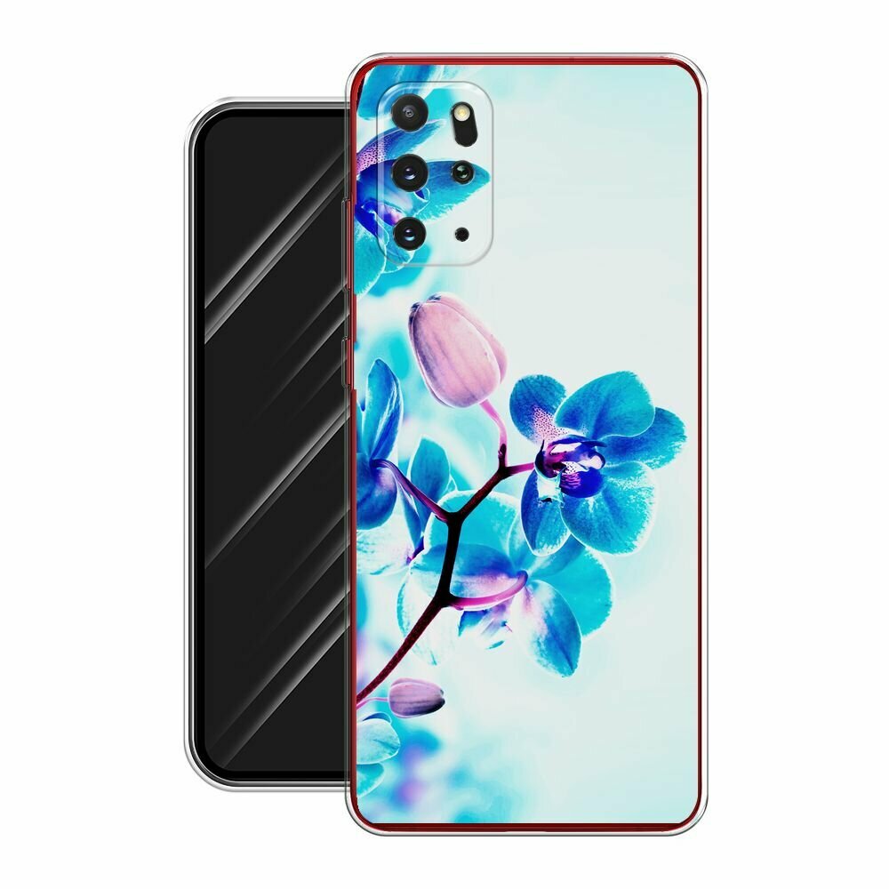 Чехол на Samsung Galaxy S20 + / Самсунг Галакси S20 Плюс с принтом "Голубая орхидея" — фото 1