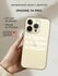 Чехол на Apple iPhone 14 Pro / Айфон 14 Про с принтом "Я не подарок", прозрачный