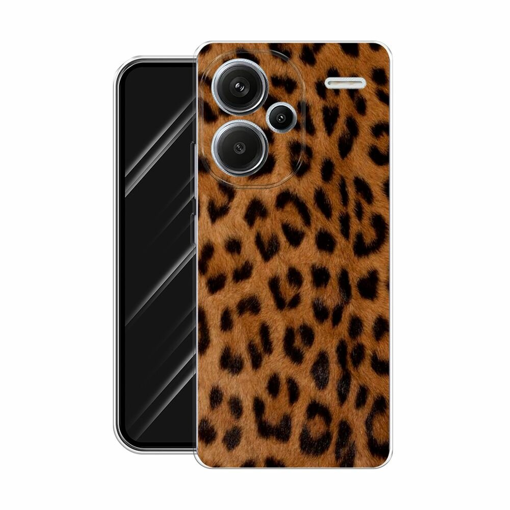 Чехол на Xiaomi Redmi Note 13 Pro+ / Сяоми Редми Нот 13 Про + с принтом "Мех леопарда" — фото 1