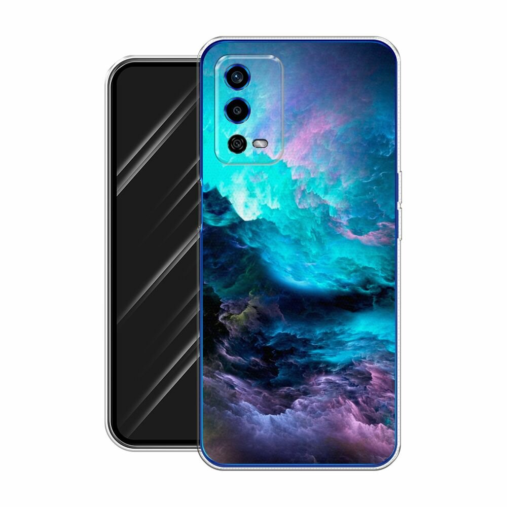 Чехол на Oppo A55 4G / Оппо А55 4G с принтом "Бирюзовое небо" — фото 1