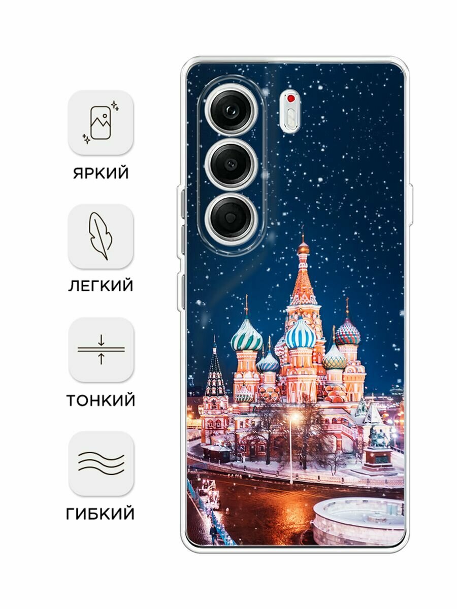 Чехол на Tecno Camon 40 Pro / Текно Камон 40 Про с принтом "Москва 1" — фото 1