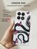 Чехол на Honor X8A / Хонор X8A с принтом "Snake and butterflies 2"