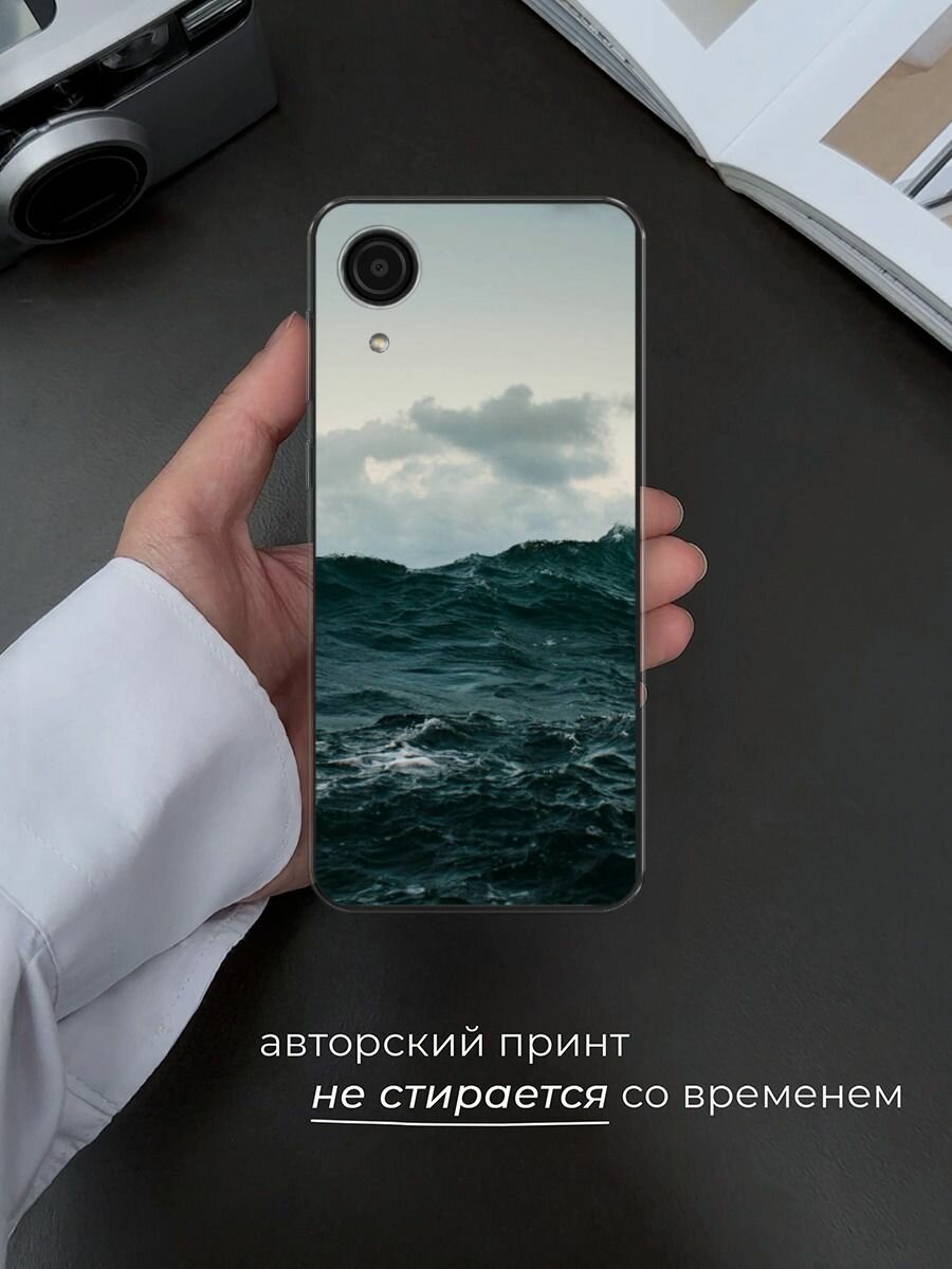 Чехол на Samsung Galaxy A03 Core / Самсунг Галакси А03 Core с принтом "Волны 11" — фото 1