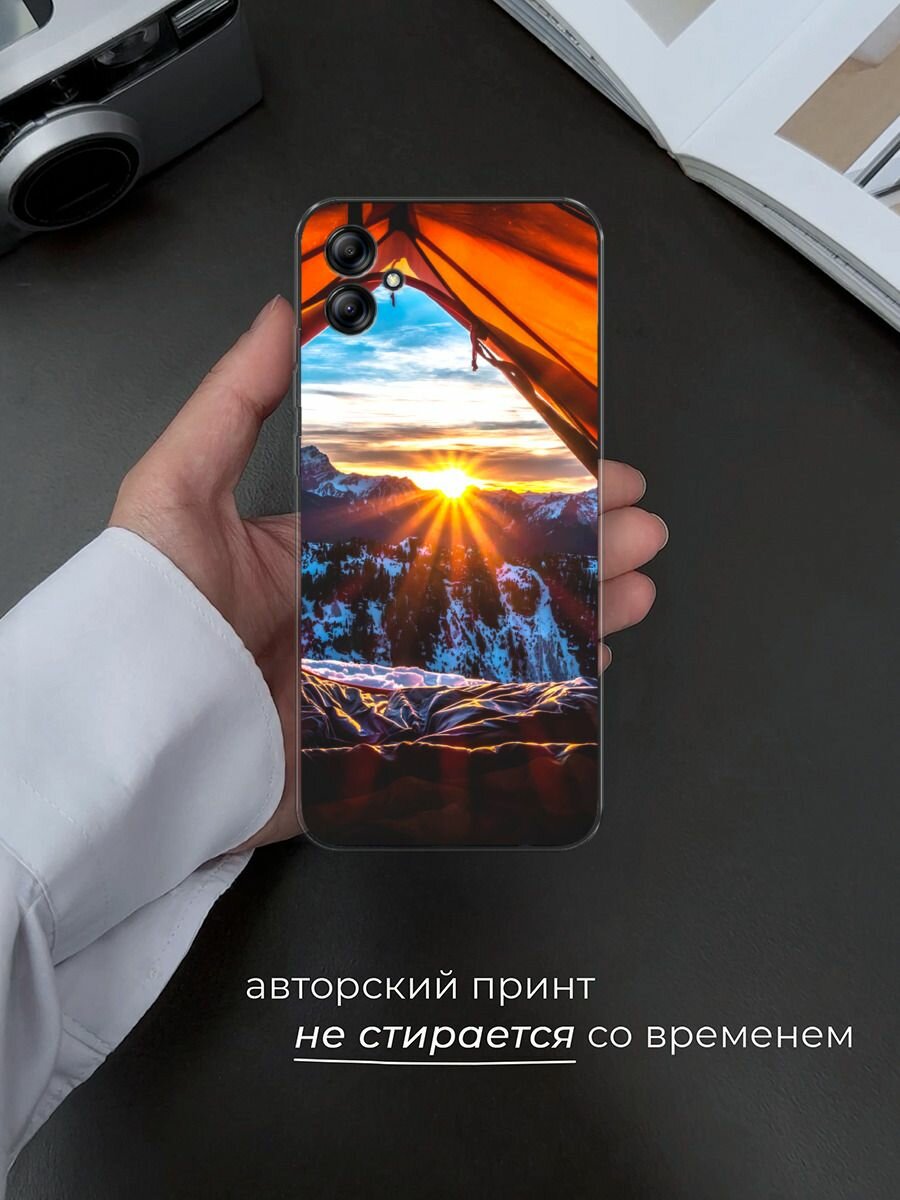 Чехол на Samsung Galaxy A04e / Самсунг A04e с принтом "Горы 7" — фото 1