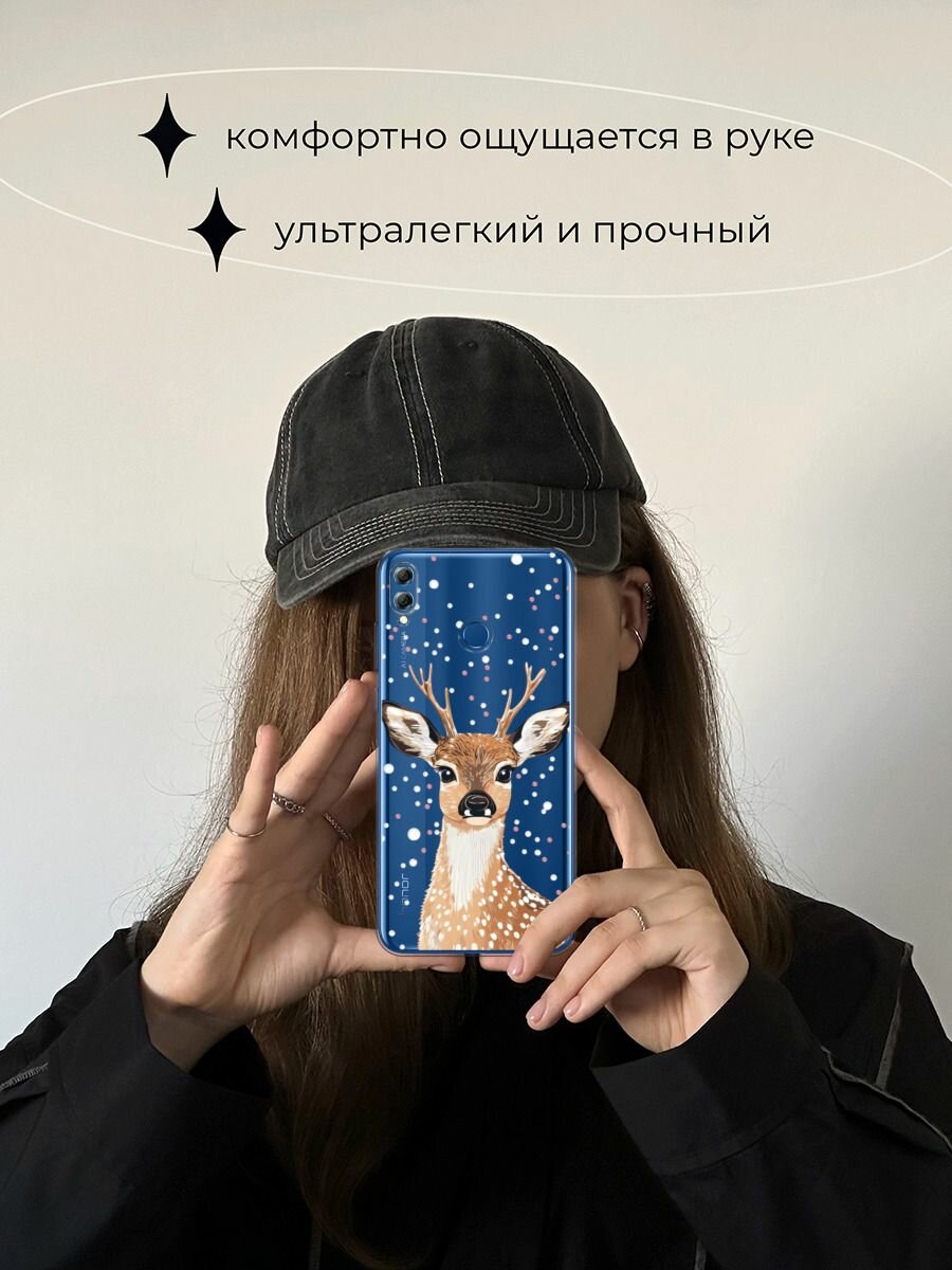 Чехол на Honor 8X / Хонор 8Х с принтом "Гордый олень 3" — фото 1