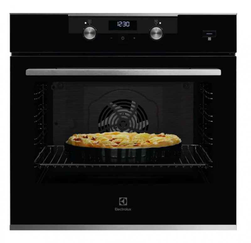Духовой шкаф электрический Electrolux KODEF75X2, 72 л, класс А, термощуп, черный
