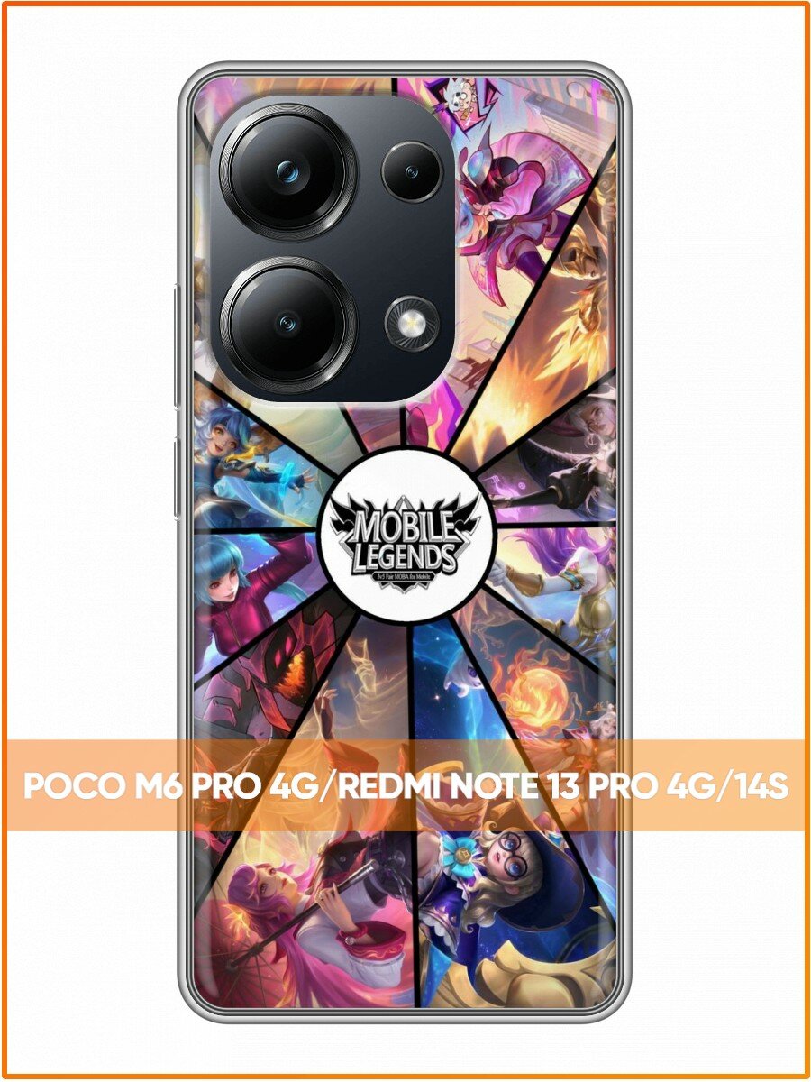 Чехол для Xiaomi Redmi Note 13 Pro 4G, Poco M6 Pro 4G, Сяоми Редми Нот 13 Про 4G, Поко М6 Про 4G