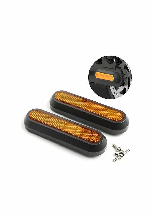 Пара светоотражающих защитных чехлов на заднее колесо электросамоката Xiaomi M365/pro/1s/pro2, декоративная оболочка для левой и правой стороны