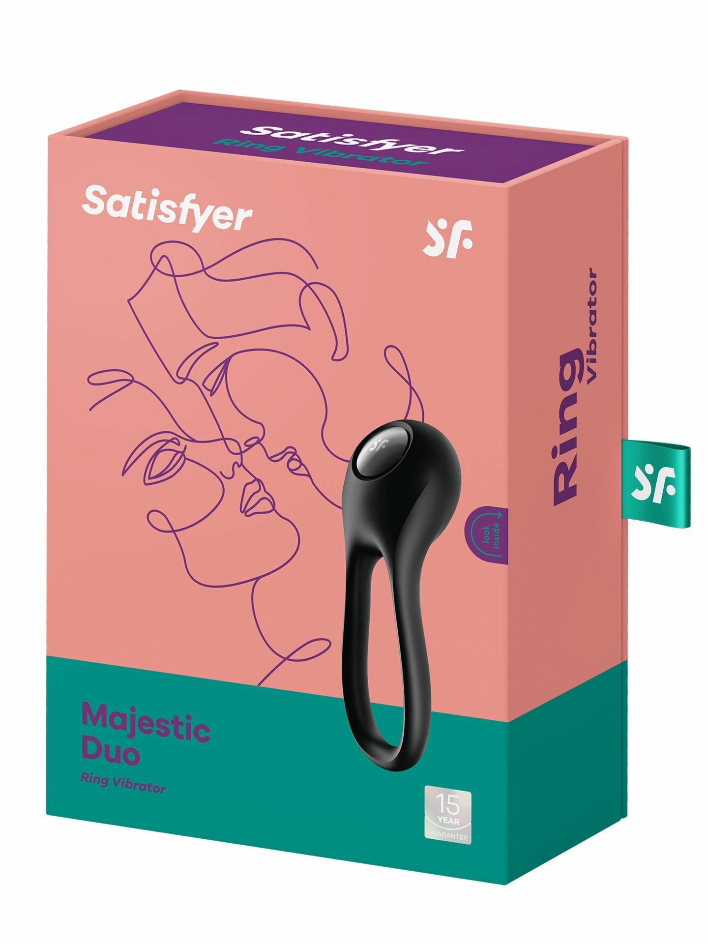 Эрекционное кольцо на пенис Satisfyer Majestic Duo, силикон, чёрный