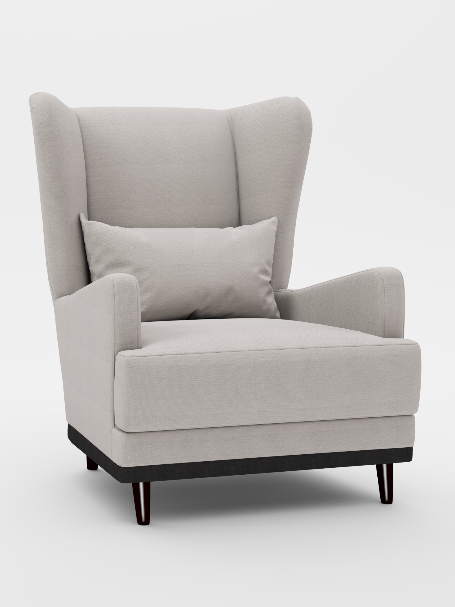 Кресло мягкое Марсель из велюра, голубой, кресло интерьерное, кресло для гостиной