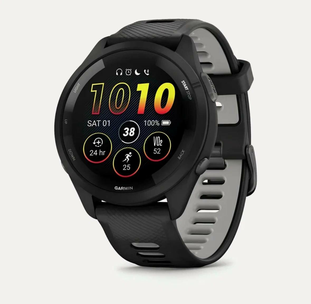 Умные часы GARMIN Forerunner 265 Amaled Черные - Black 010-02810-00