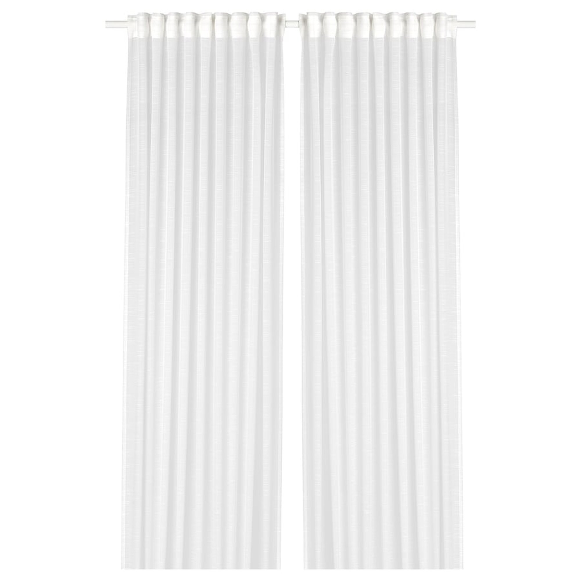 Штора IKEA GJERTRUD, 2 шт, цвет белый, на ленте, размер 145х300 см, 303.865.38