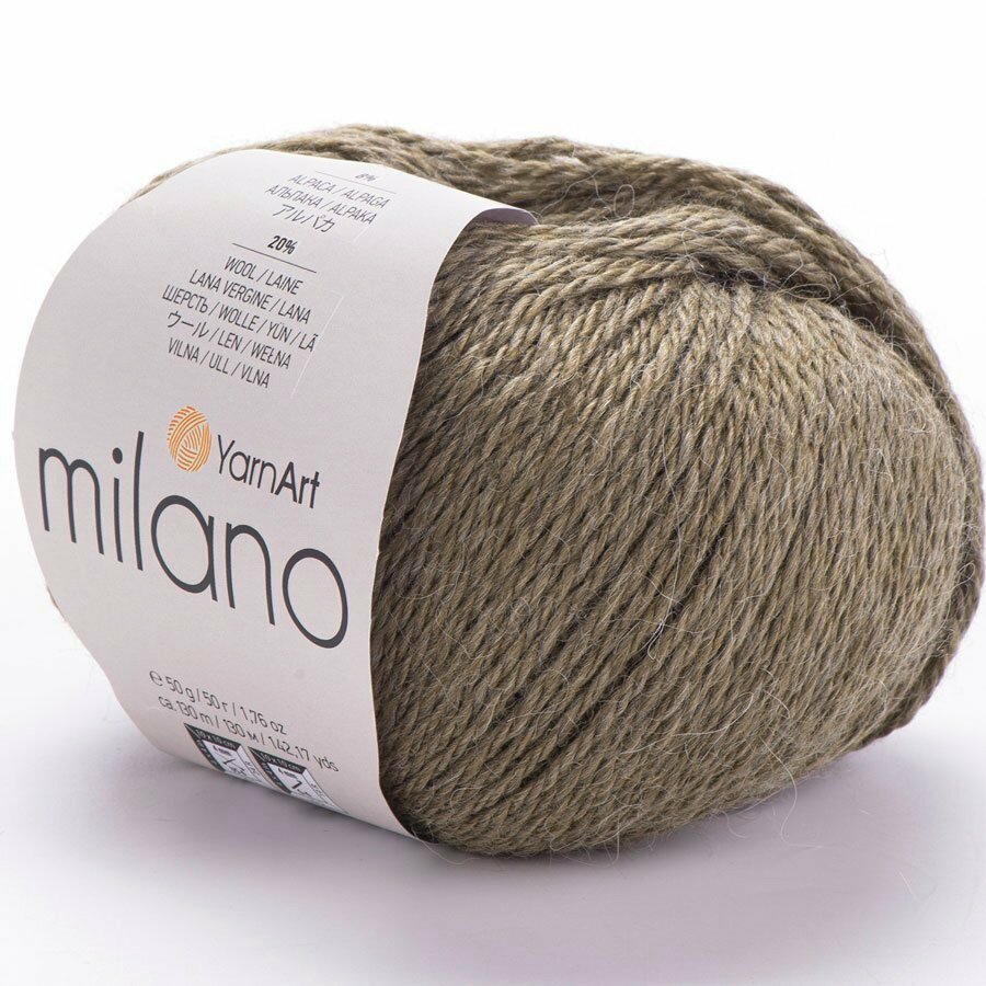 Пряжа Yarnart MILANO 855 серо-бежевый (10 мотков)