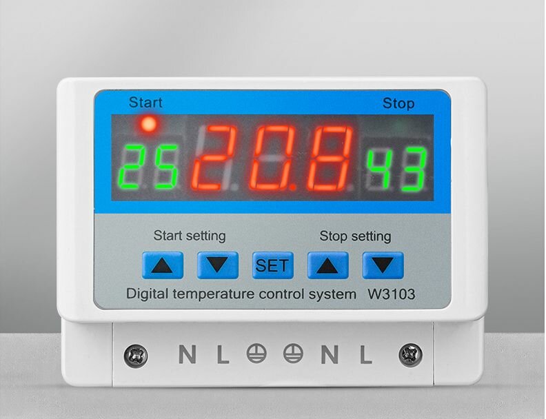 Терморегулятор/термостат до 6000Вт Для инфракрасного отопления, Для конвекторов, белый