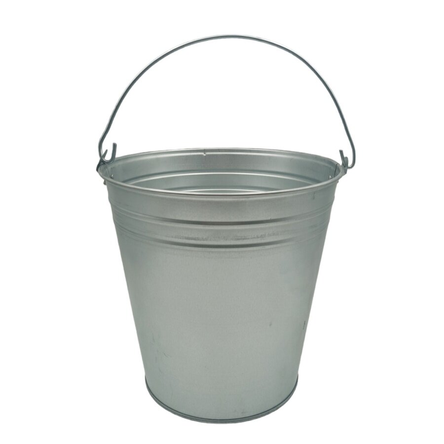 Ведро хозяйственное, оцинкованное, 15 л, без крышки, с ручкой