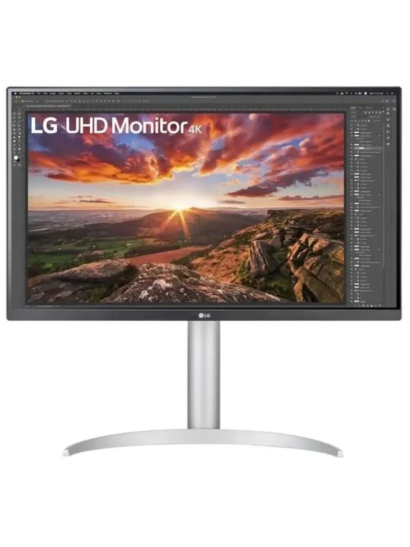 Монитор 27" LG, UltraFine 27UP850K-W, IPS, 60Гц, 16:9, Черный