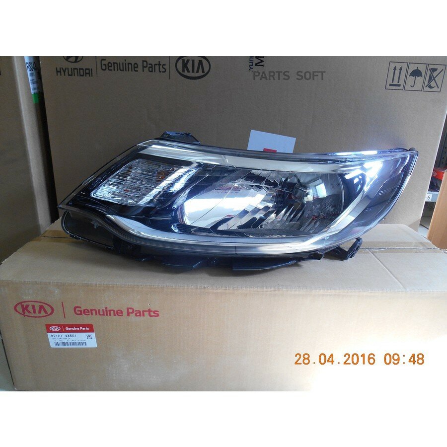 921014X501 Фара передняя от официального дистрибьютора, HYUNDAI-KIA, артикул 921014X501