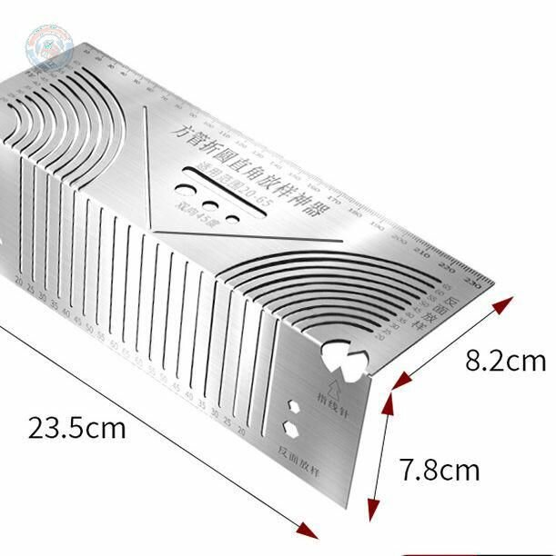 Линейка для разметки круга гибки квадратной трубы 23.5 small, точный маркер дуги для металлообработки и строительства
