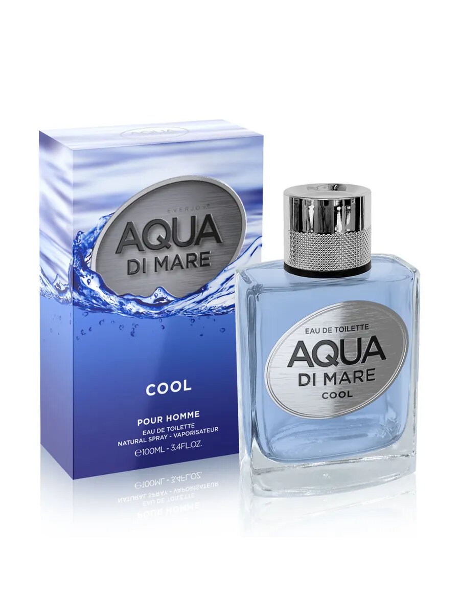 Туалетная вода Поли Парфюм Aqua Di Mare COOL 100ml (аромат PR Invictus Aqua) для мужчин