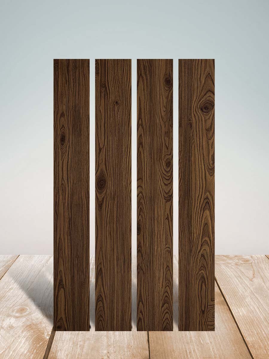 Стеновые панели, МДФ, 45x6 см, толщина 0,3 см, коричневые, гладкие, 40 штук