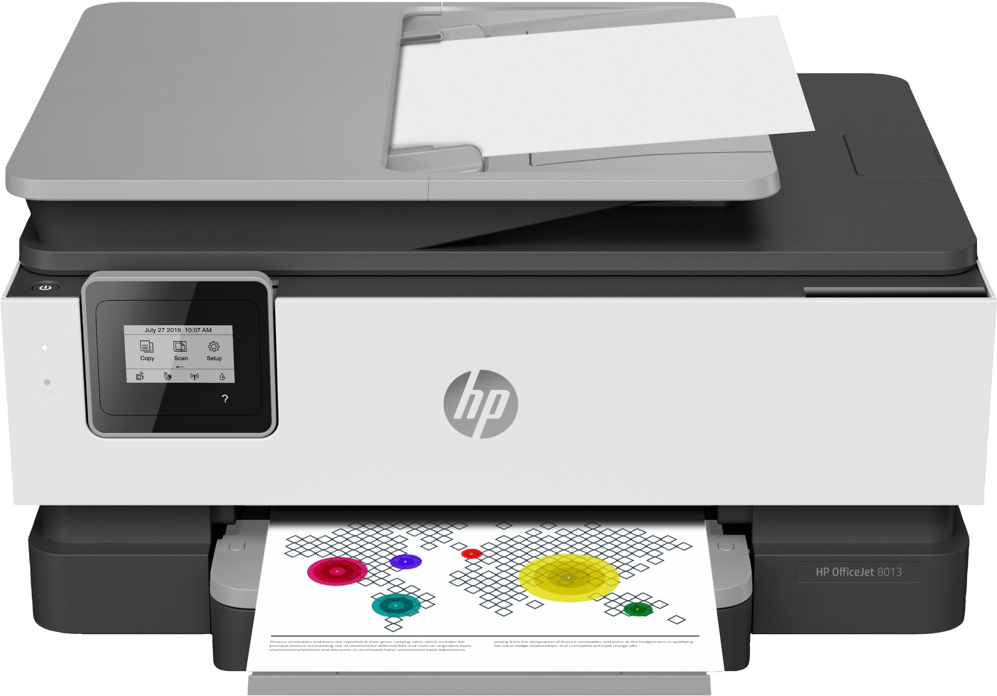 МФУ HP Officejet Pro 8013 <1KR70B> струйный принтер/сканер/копир, (A4, 18/10 стр/мин, дуплекс, ADF, USB, LAN, WiFi (замена OJ6950 P4C78A))