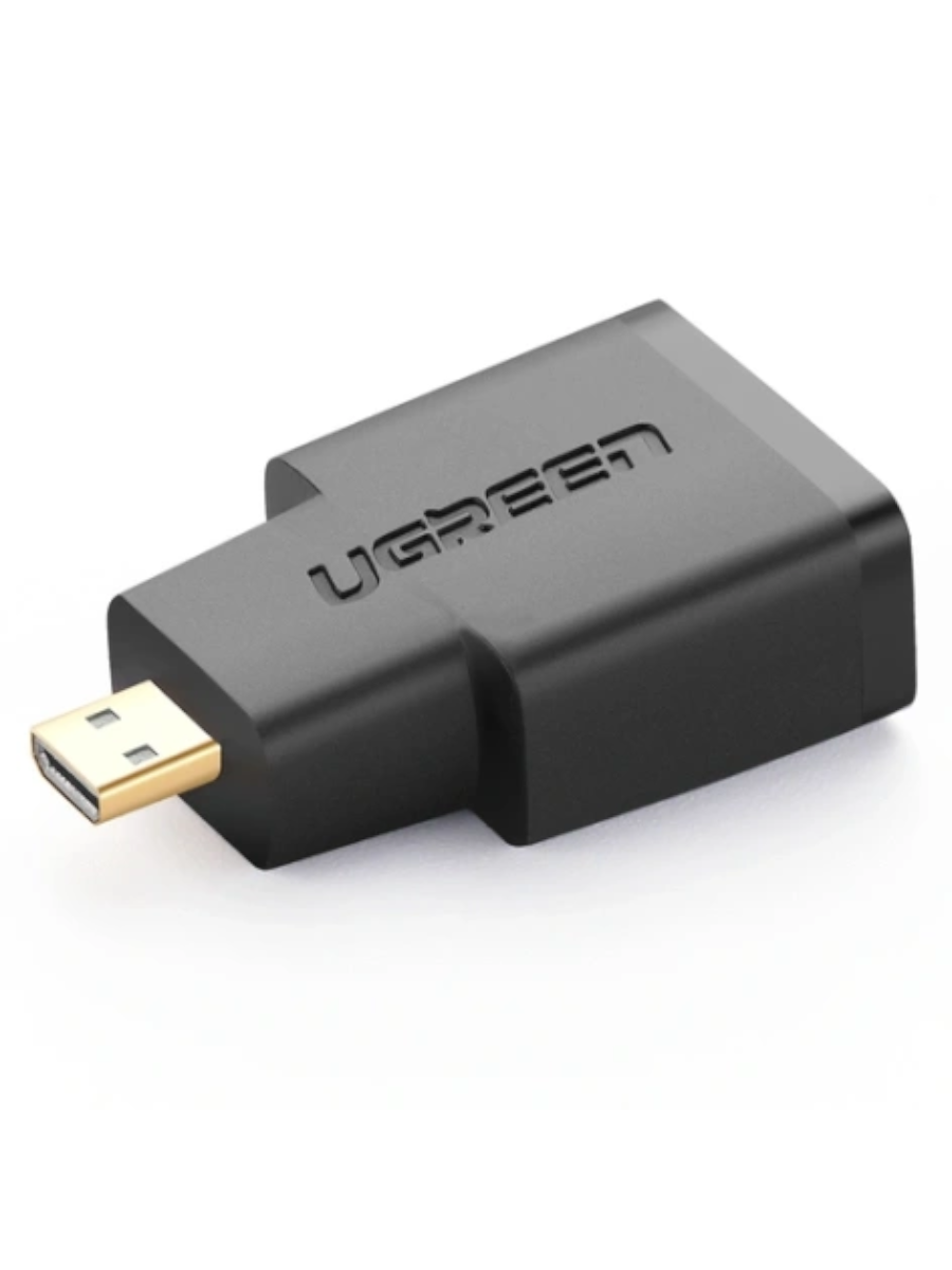 Адаптер UGREEN 20106 micro-HDMI/HDMI, черный для телевизоров, мониторов, проекторов и т. д