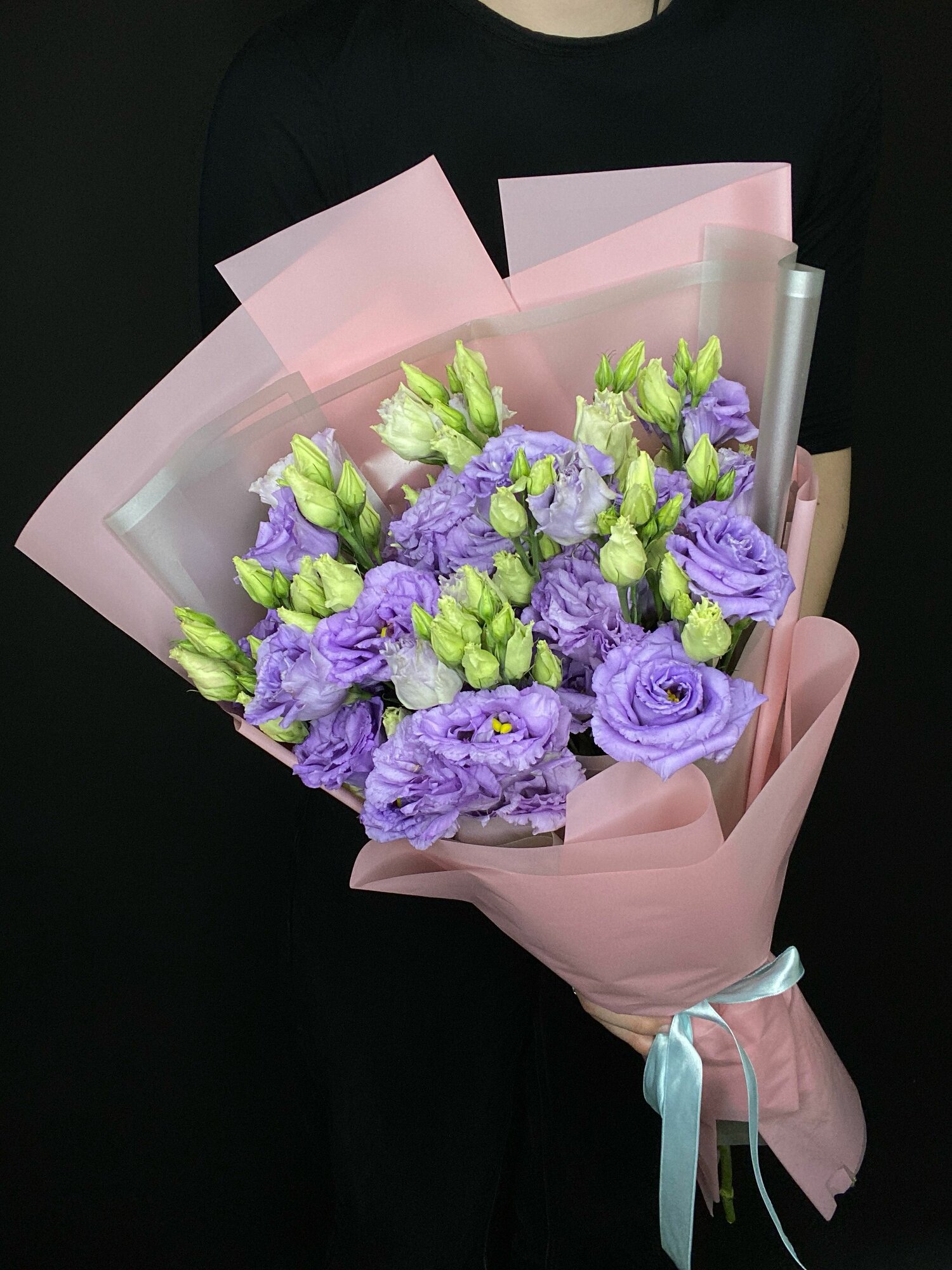 Сиреневые эустомы