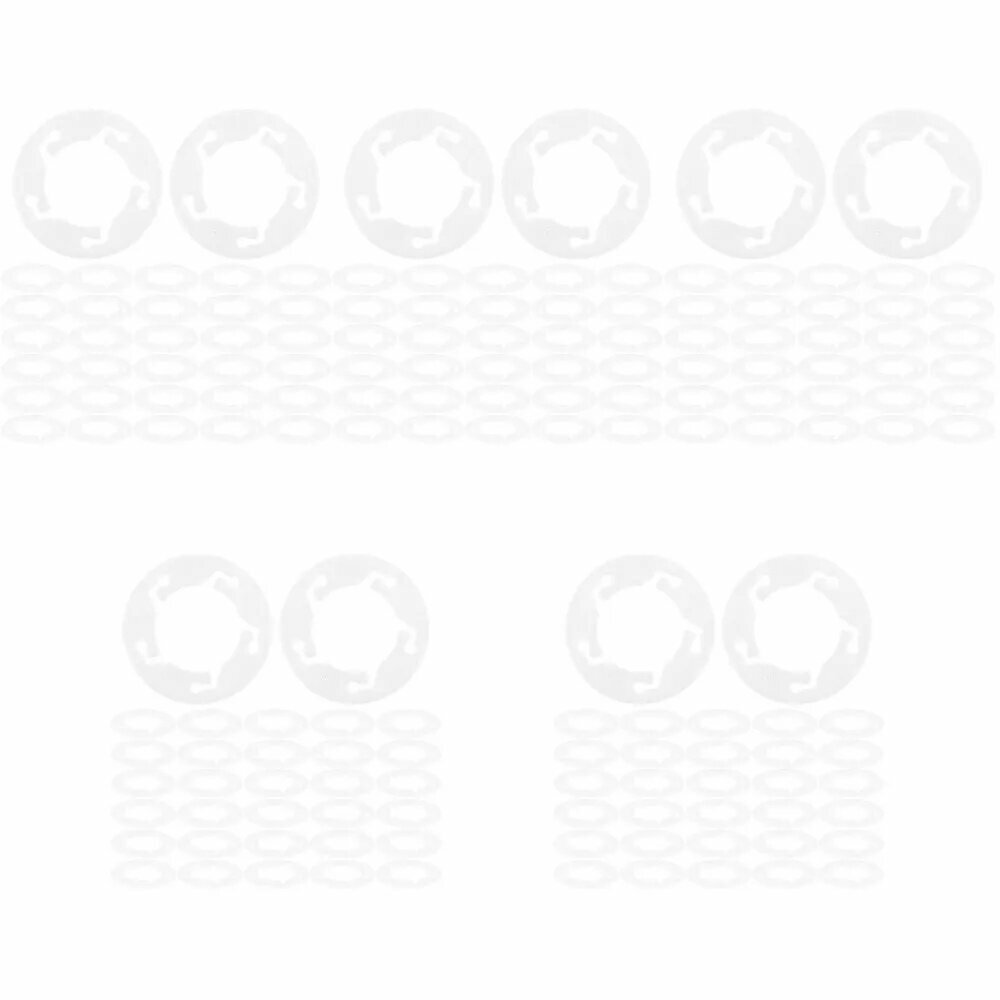 Пластиковые клипсы для шаров белые, 500 шт