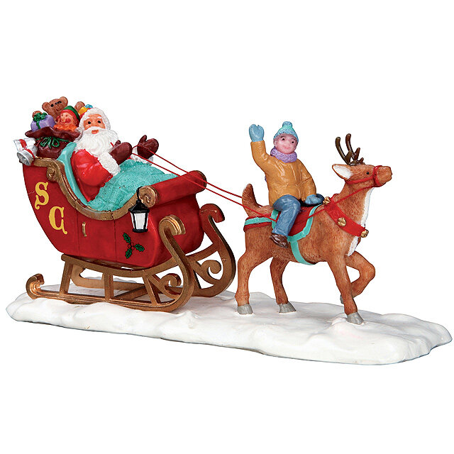 Композиция Рождественская повозка Санты, 15*6 см, Lemax, 53210-lemax