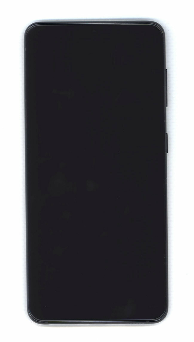 Дисплей (модуль) для Samsung Galaxy S21 5G SM-G991B в сборе с тачскрином и рамкой (OLED) серый — фото 1