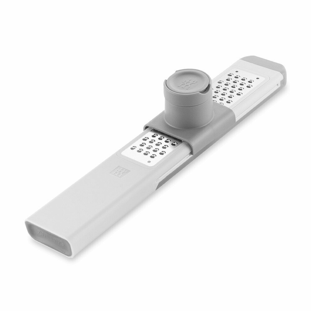 Терка с контейнером, размер: 26,9 х 5,1 см, материал: нержавеющая сталь 18/10, пластик, цвет: серый 36610-002 Z-Cut