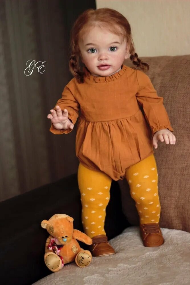NPK 26-дюймовые куклы Reborn Baby Dolls Pippa, утяжеленная кукла-малыш для подарка детям